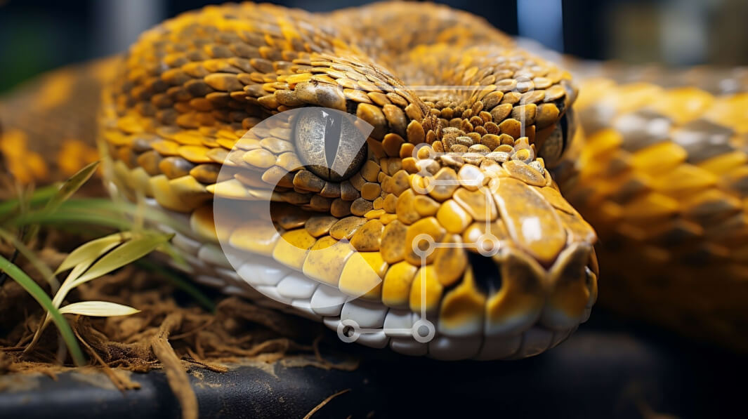 Download Close-up Picture of Snake's Head with Visible Eyes and Fangs ...