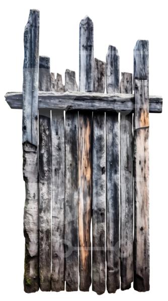 Beautiful Picture of an Old Wooden Fence in a Rural Landscape stock ...