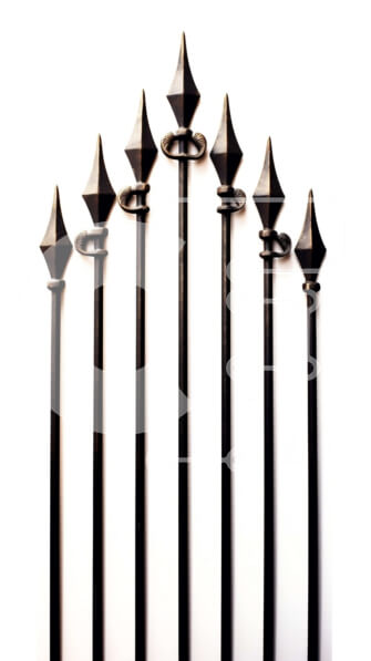 High-Quality Image of Wrought Iron Fence Spikes stock photo | Creative ...