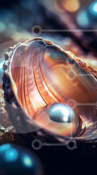 Stunning Image of an Oyster Shell with a Pearl stock photo | Creative ...