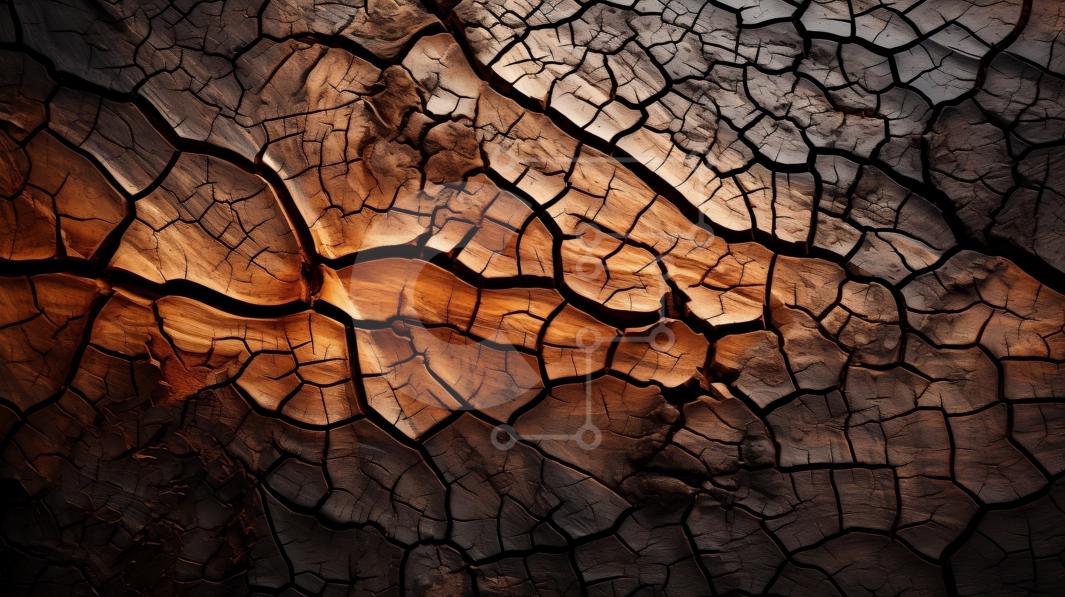 Crack in the Ground with Sunlight - Close-up Nature Photo stock photo ...