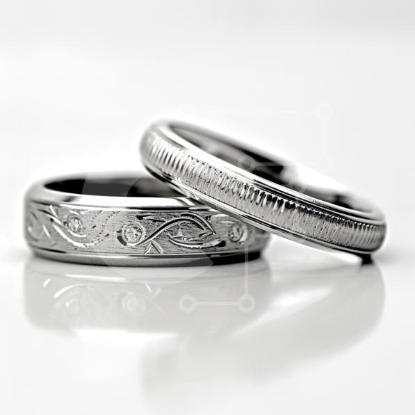Stunning Wedding Rings with Intricate Designs stock photo | Creative ...