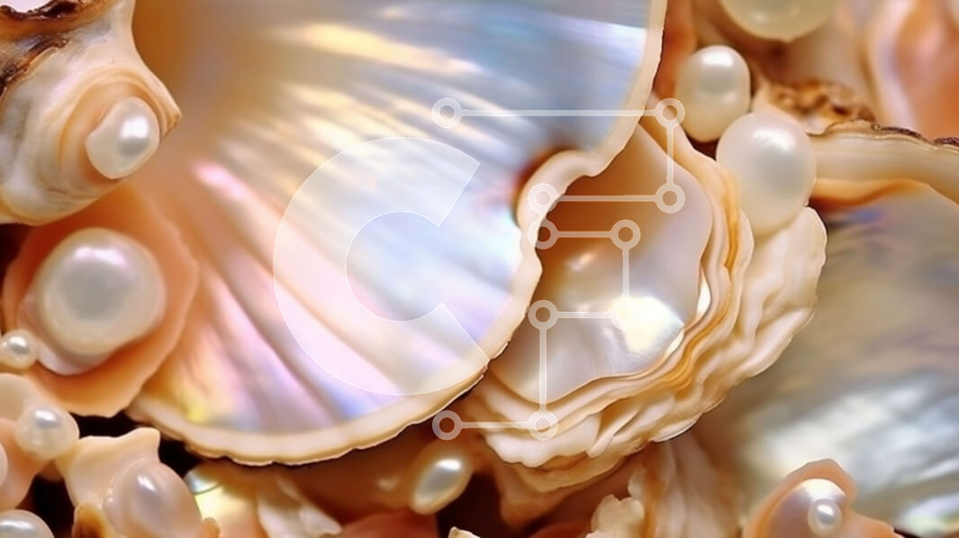 Download Stunning Close-up of Pearls on a White Background Stockphotos ...