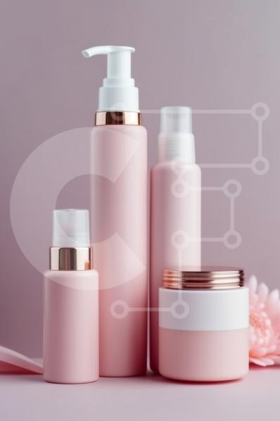 Gorgeous Pink Skincare Products for a Refreshing Beauty Routine stock ...