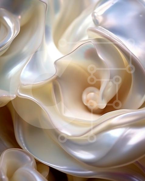 Beautiful Close-up Photo of a White Flower with Curling Petals stock ...