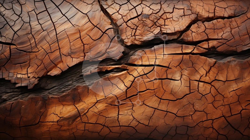 Weathered and Cracked Piece of Wood Close-up stock photo | Creative Fabrica
