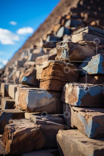 Unique Stone Pyramid Stack stock photo | Creative Fabrica