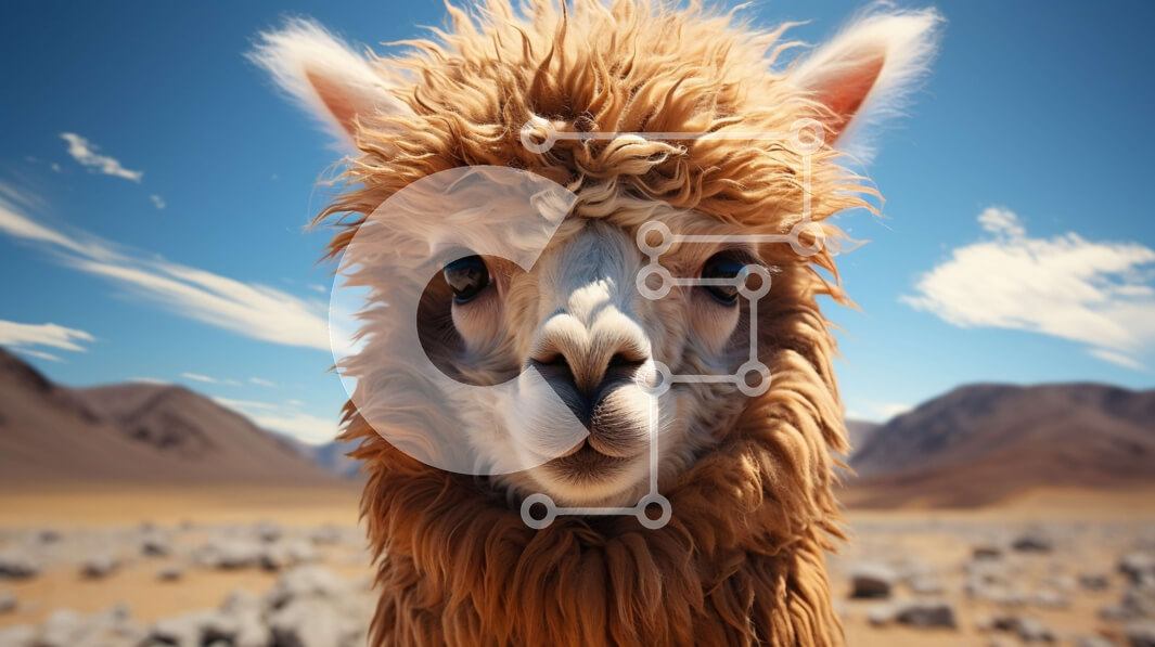 Download Adorable Picture of a Curious Alpaca in a Rocky Desert ...
