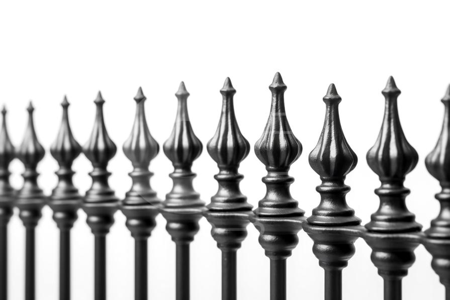 Rustic Wrought Iron Fence Close-up | Stock Photo stock photo | Creative ...