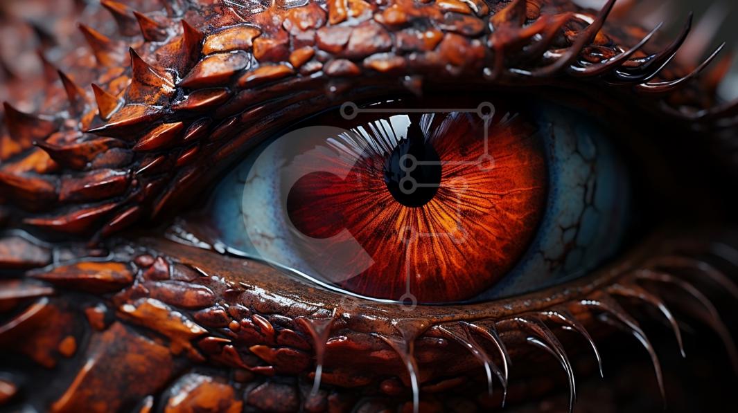Captivating Image of a Dragon's Eye in Stunning Detail stock photo ...
