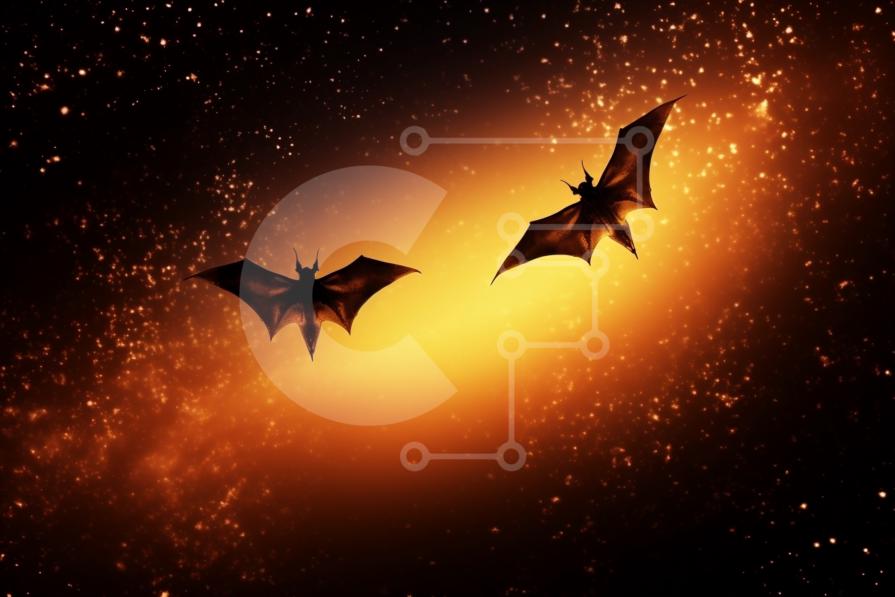 Captivating Image of Bats in Flight stock photo | Creative Fabrica