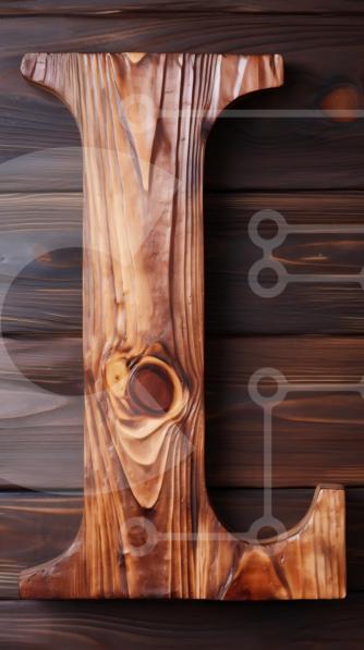 Rustic Wooden Letter 'L' on a Textured Wood Background stock photo ...