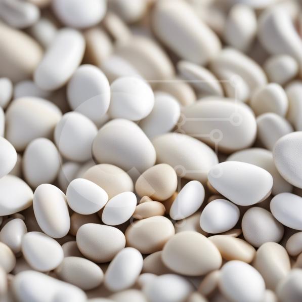 Beautiful Picture of a Pile of White Pebbles stock photo | Creative Fabrica