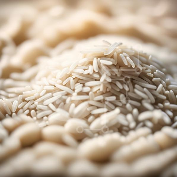 Close-up of a Pile of White Rice stock photo | Creative Fabrica