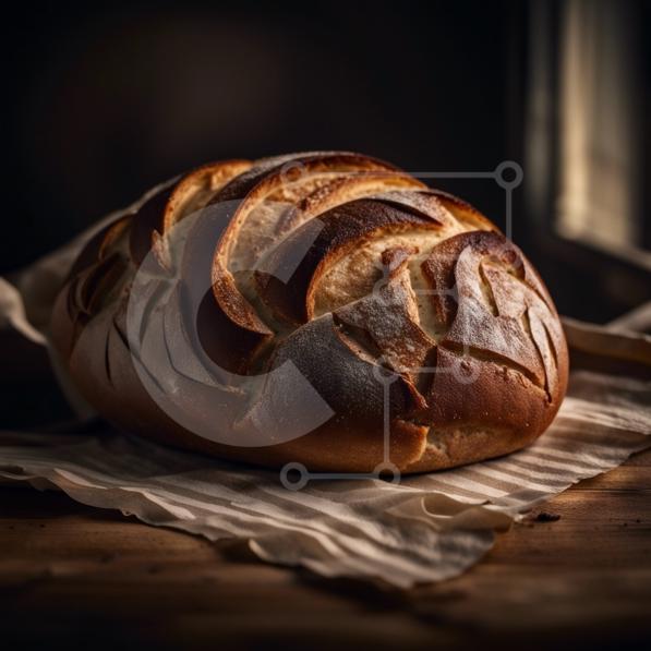 Delicious Picture of Freshly Baked Bread stock photo | Creative Fabrica