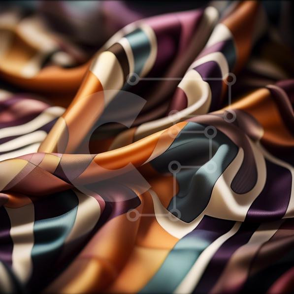 Luxurious and Sophisticated Close-up of Colorful Striped Fabric stock ...