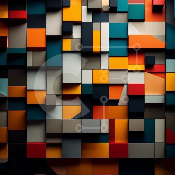 Intricate and Visually Striking Image of a Colorful Cube-Shaped Object ...