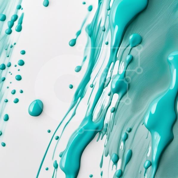 Vibrant Blue Paint Splatter Close-up on White Background stock photo ...