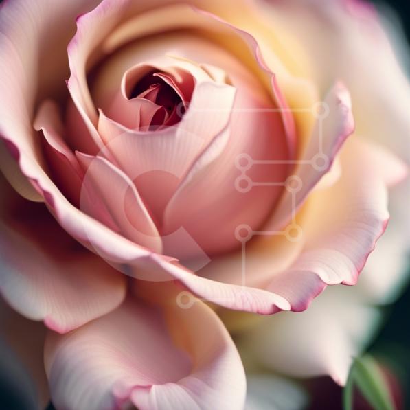 Stunning Close-Up of a Pink Rose in Full Bloom stock photo | Creative ...