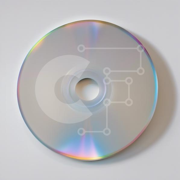 High-Quality Image of a Shiny CD with Reflective Surface stock photo ...