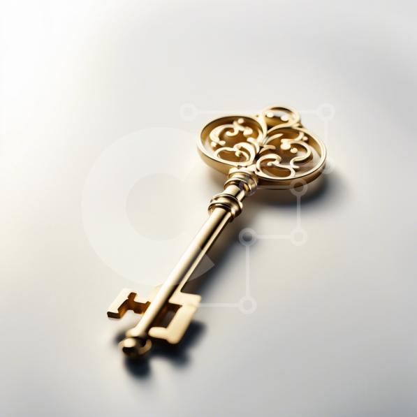 Intricate Golden Key for Unlocking Special Moments stock photo ...