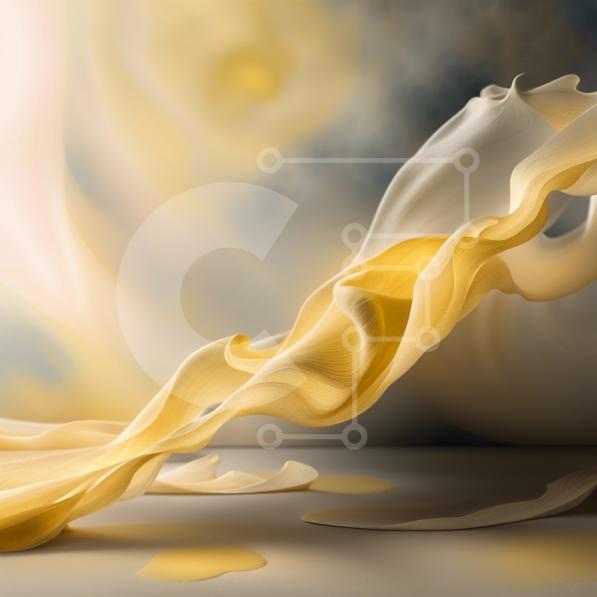 Stunning Close-up Portrait of a Woman with Vibrant Yellow Background ...