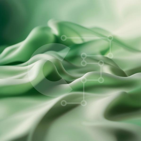 Close-up of Smooth Green Fabric with Wrinkles and Creases stock photo ...