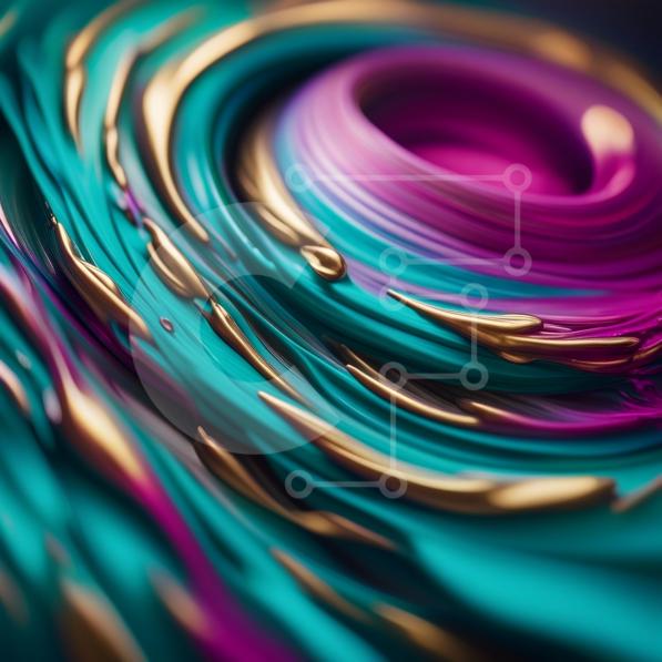 Stunning Close-up of Swirling Multi-Colored Liquid stock photo ...