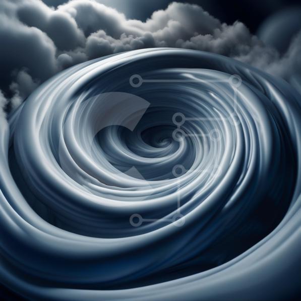 Captivating Image of a Swirling Vortex in Stormy Skies stock photo ...
