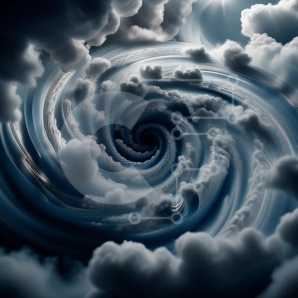 Surreal Image of a Dark Vortex in the Sky stock photo | Creative Fabrica