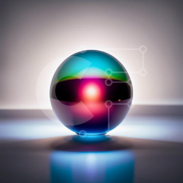 Mysterious and Intriguing Image of a Colorful Iridescent Ball stock ...