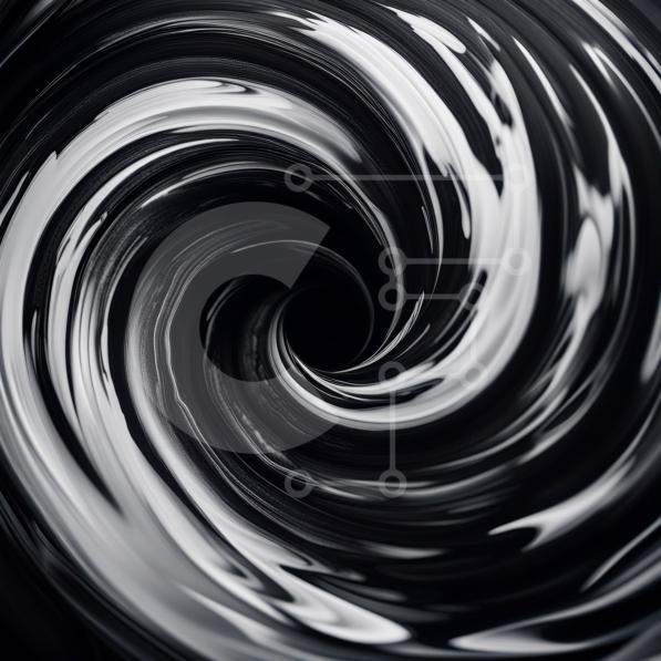 Mesmerizing Image of a Black and White Swirling Vortex stock photo ...