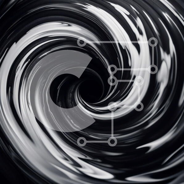Download Mesmerizing Image of a Black and White Swirling Vortex ...