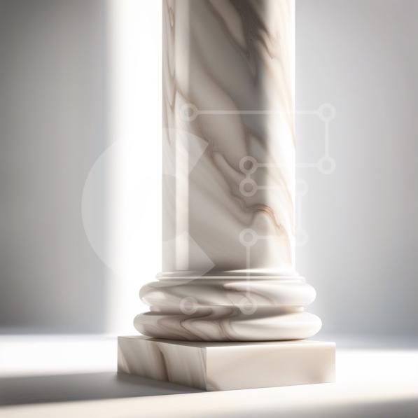 Beautiful Picture of a White Marble Column stock photo | Creative Fabrica
