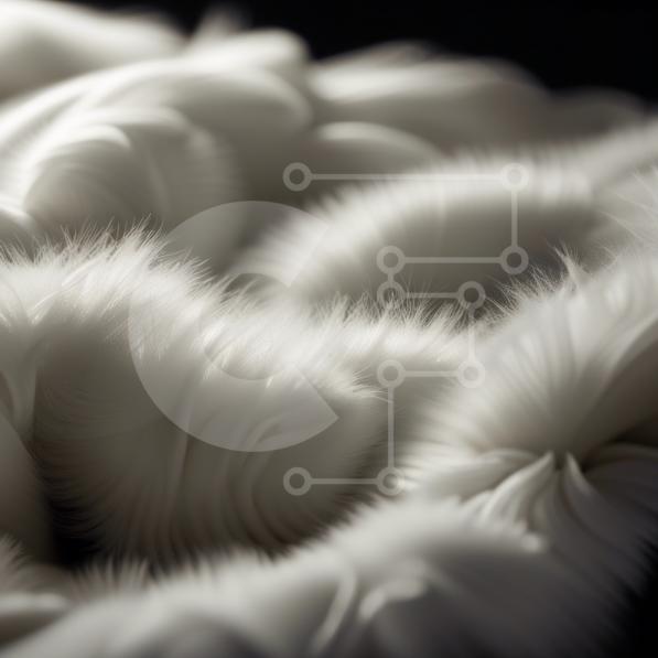 Cozy and Soft White Fuzzy Blanket on a Black Background stock photo ...