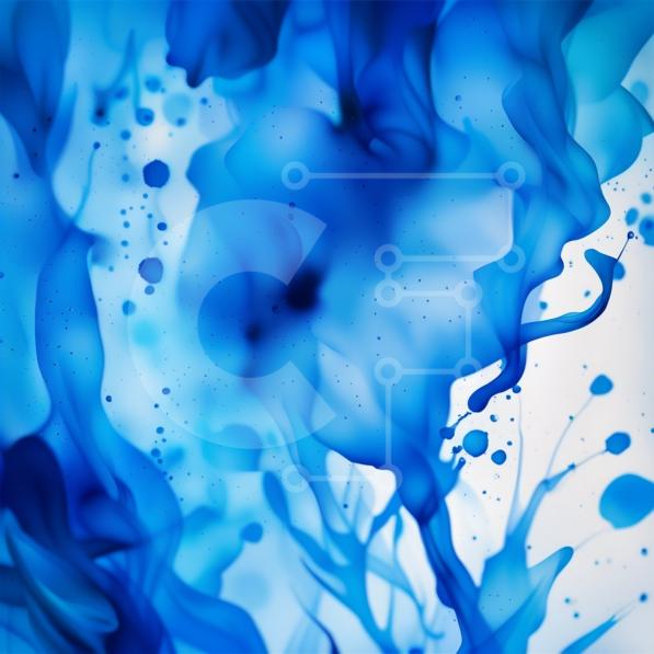 Beautiful Image of Blue Ink Spill on White Surface stock photo ...