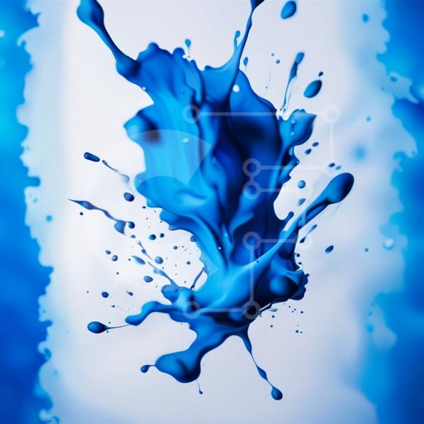 Dynamic and Energetic Blue Splash of Paint Image stock photo | Creative ...
