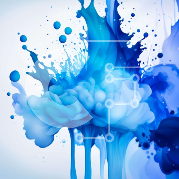 Download Beautiful Abstract Blue Ink Splash on a Clean White Background ...