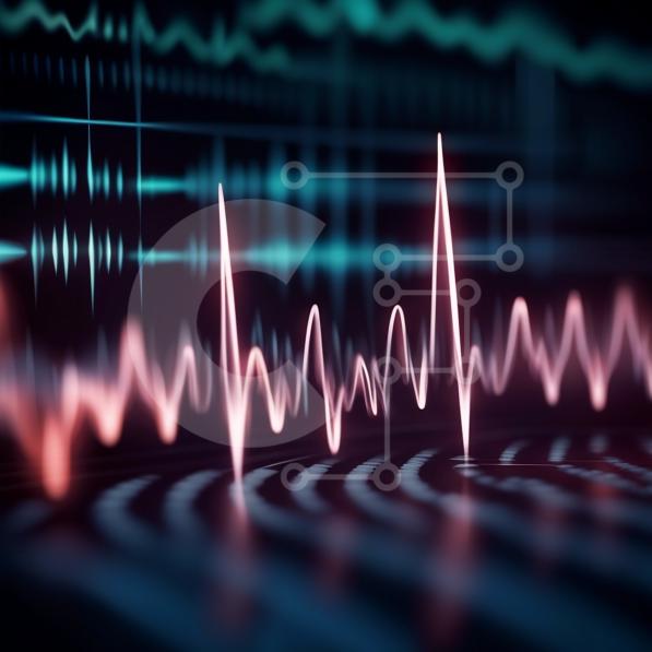 Stunning Visual Representation of an Electrocardiogram (ECG) Trace ...