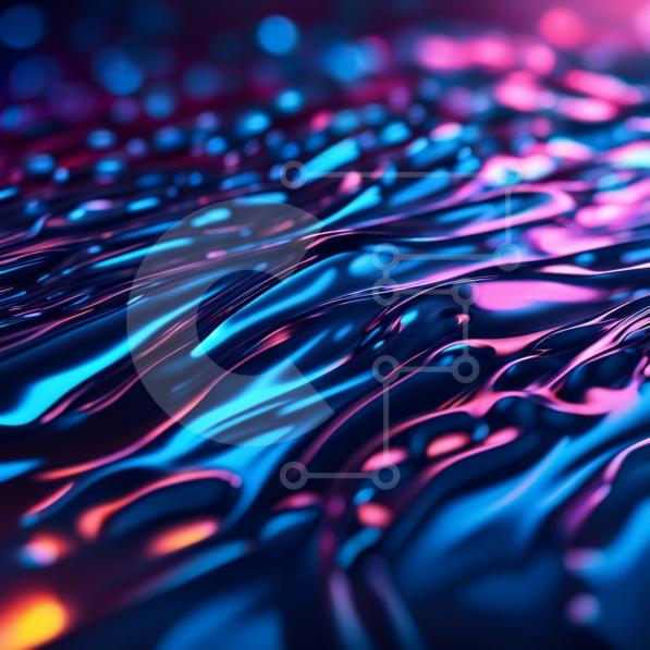 Vibrant and Detailed Abstract Image of Flowing Blue and Purple Liquid ...
