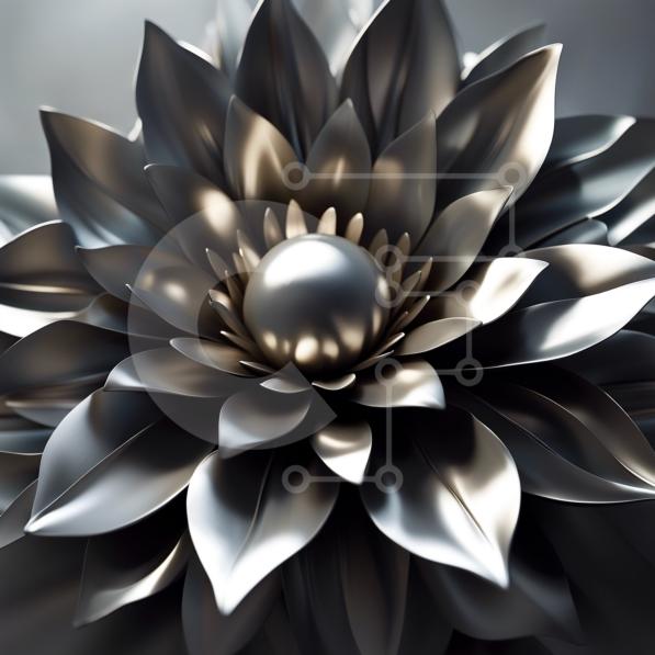 Stunning Close-Up of Flower with Metallic Sheen stock photo | Creative ...