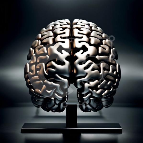 Detailed 3D Model of Human Brain with Left and Right Hemispheres stock ...