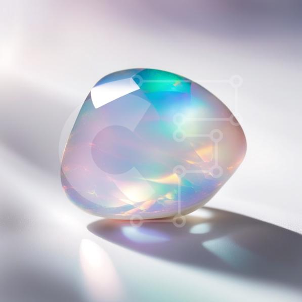 Stunning Image of a Colorful Opal Gemstone stock photo | Creative Fabrica