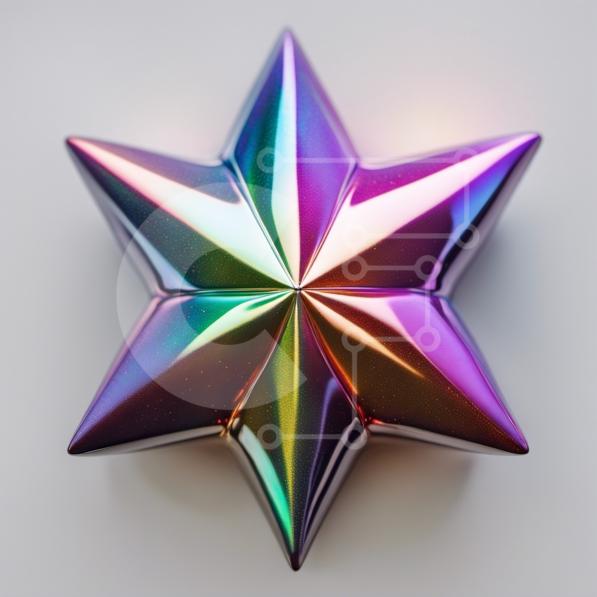 Vibrant and Shiny Star-Shaped Object with Sharp Edges stock photo ...