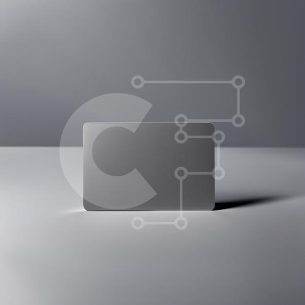 Grey Credit Card on Grey Surface stock photo | Creative Fabrica