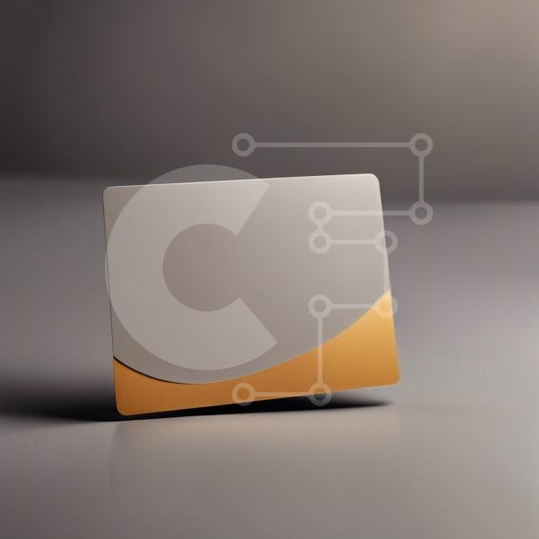 Stylish Grey and Gold Credit Card on a Sleek Surface stock photo ...