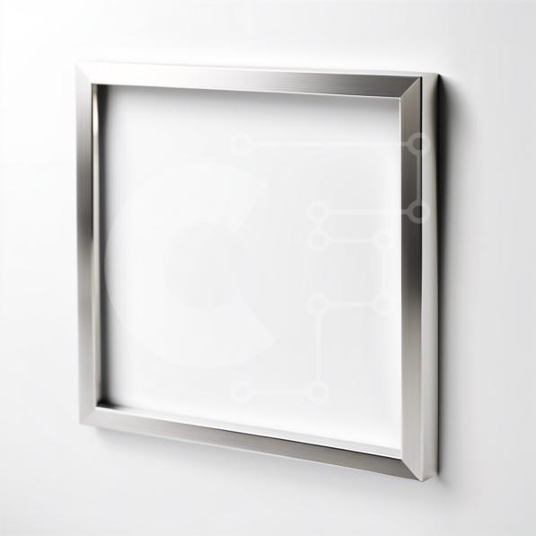 Minimalist and Modern Interior Decor: Blank White Metal Frame on a ...