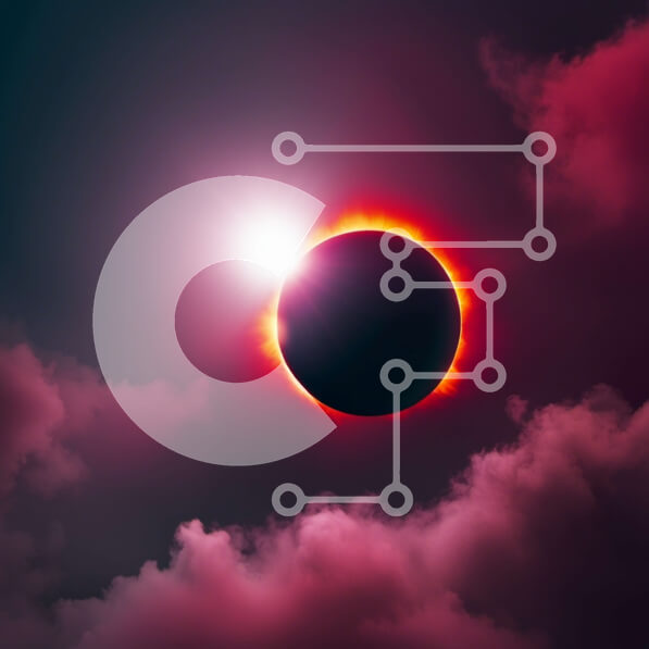 Download Stunning Image of a Solar Eclipse at Sunset Stockphotos Online ...