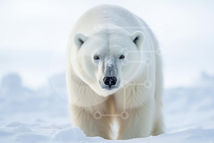 Stunning Picture of a Polar Bear in its Natural Habitat stock photo ...