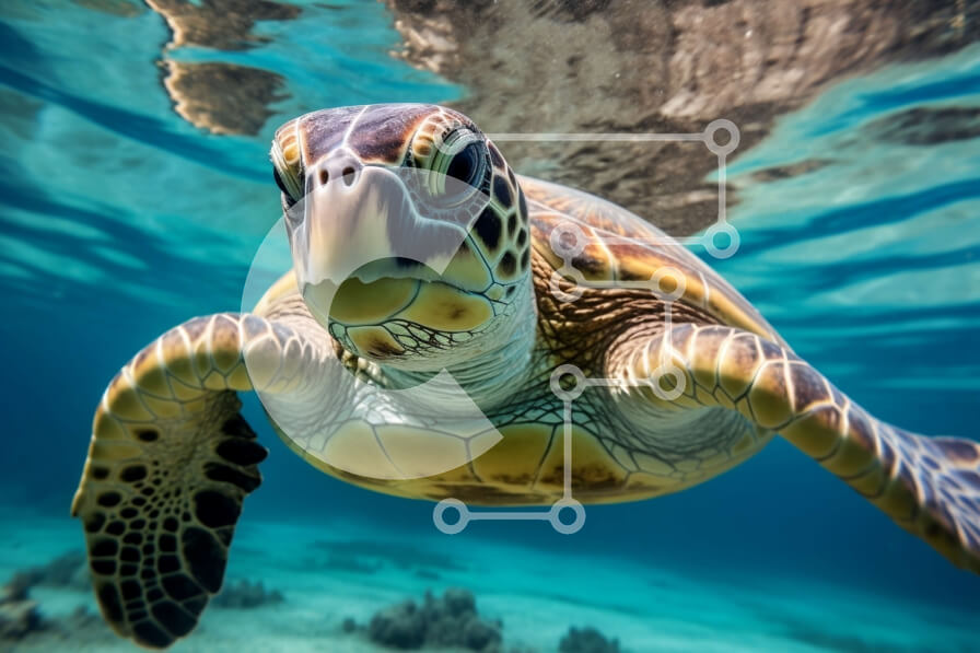 Download Stunning Picture of a Sea Turtle in its Natural Habitat ...